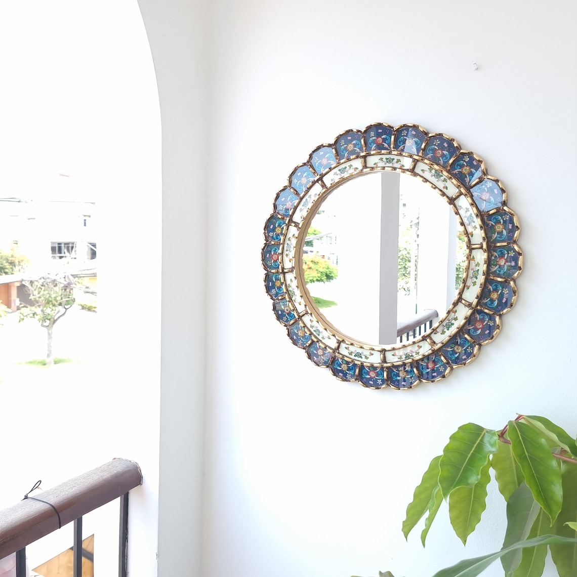 Peruvian Mirrors harmonious 50cm Dark Blue - Etsy