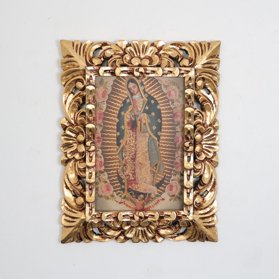Cusco Painting With Frame virgin of Guadalupe Religious Art Interior ...