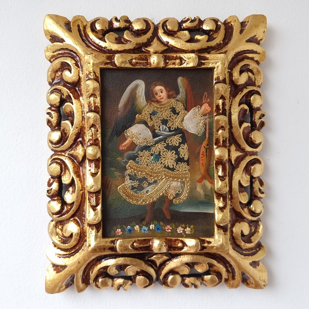 Cuzco Painting With Frame archangel Saint Raphael Interior Decoration ...
