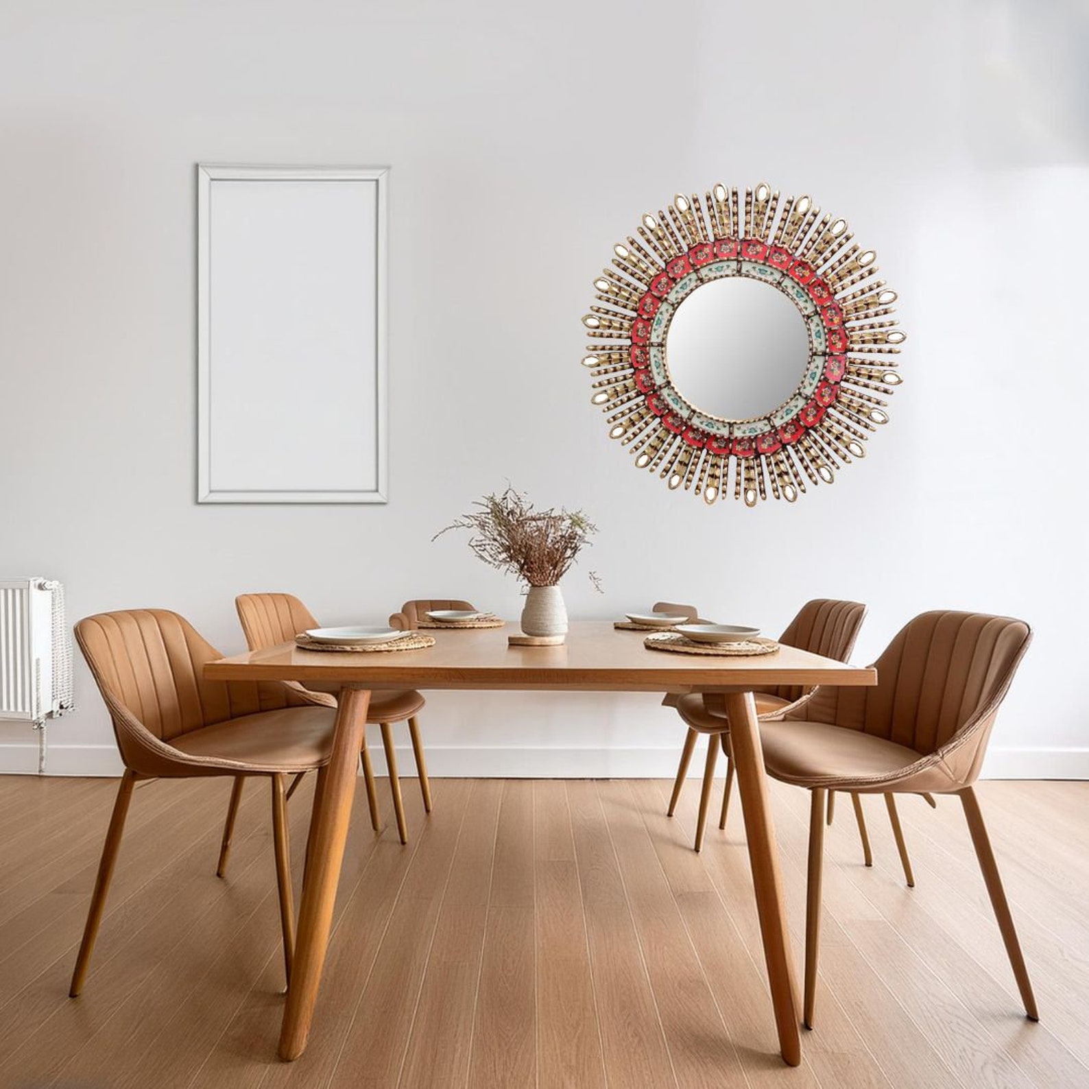 Peruvian Mirrors -" Red Eye 60cm "- Wall Mirror - Home Decoration ...