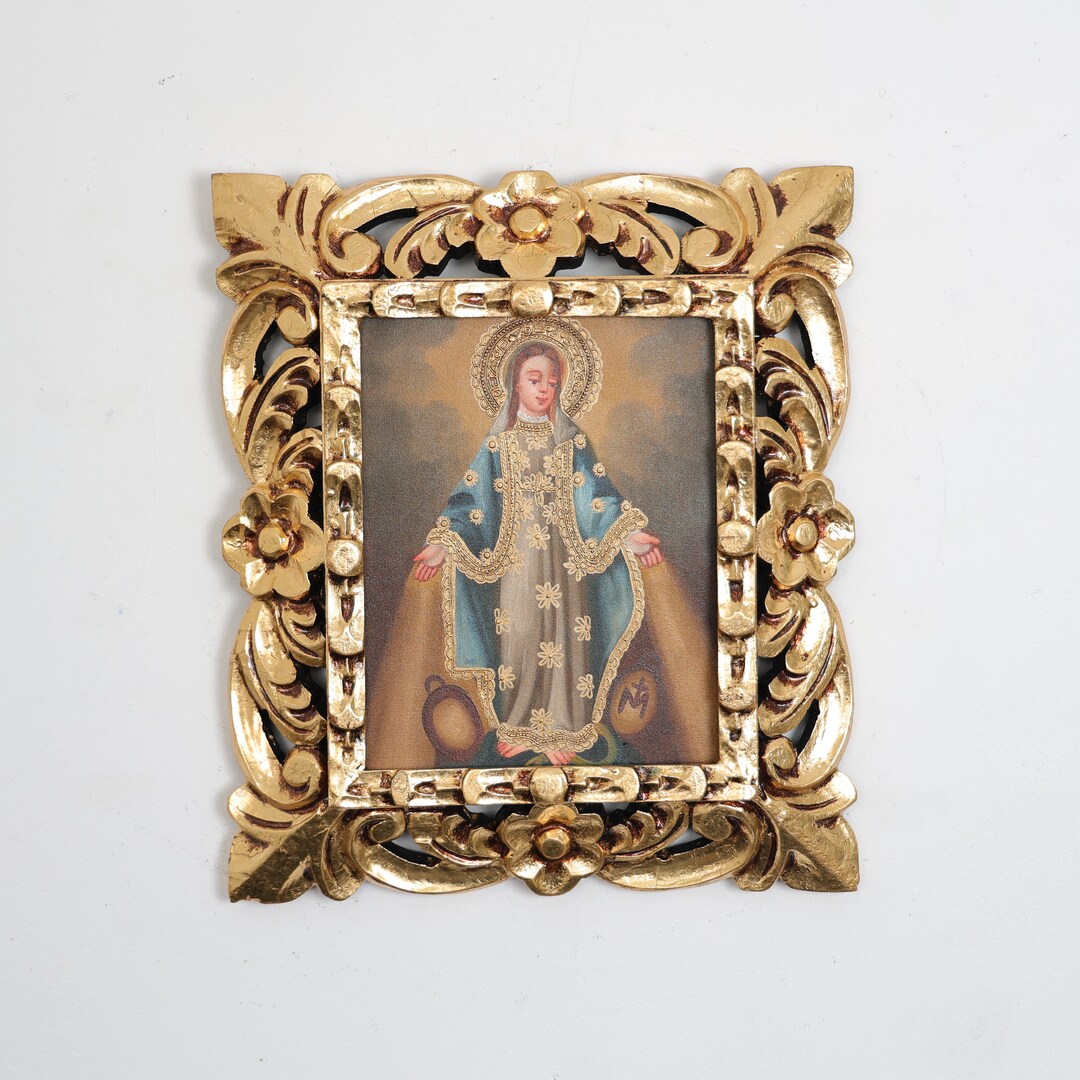 Cusco Painting With Frame miraculous Medal Religious Art Interior ...