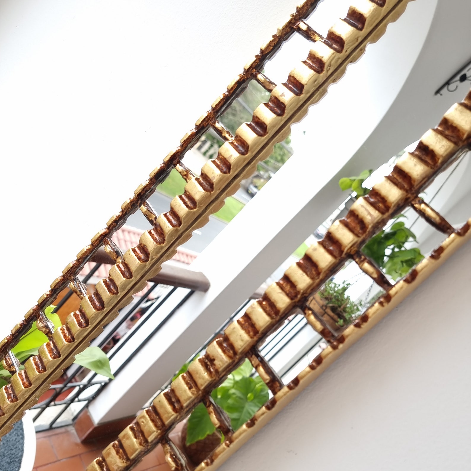 Peruvian Mirrors "gold Mosaic Column 100cm" - Interior Decoration ...