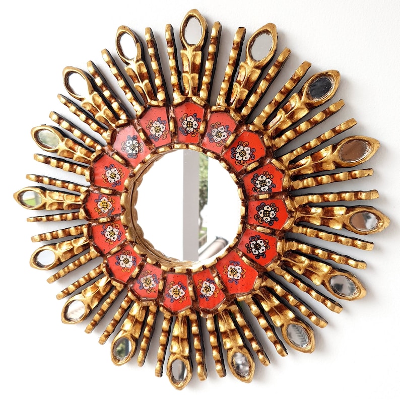 Peruvian Mirrors "red Eye 35cm" - Interior Decoration - Wall Mirror ...