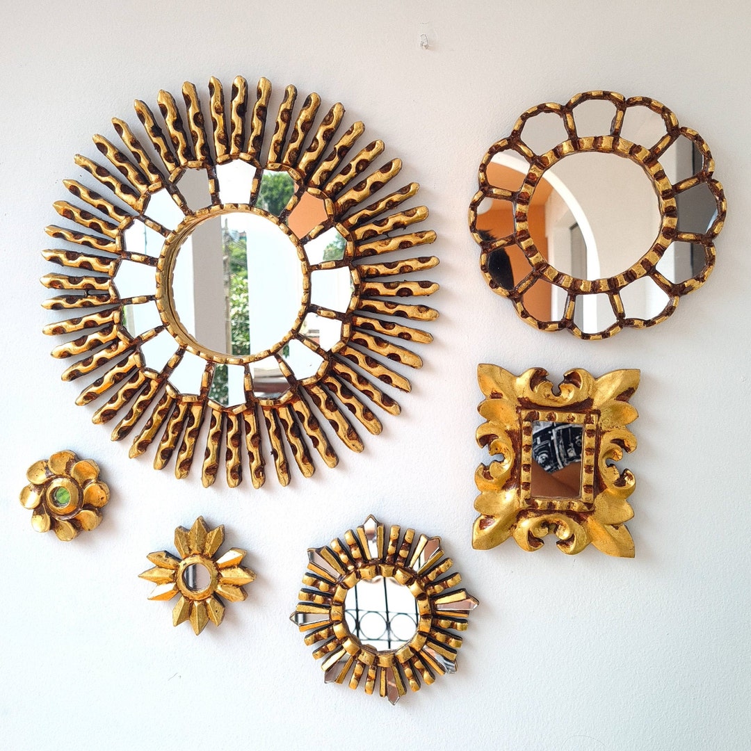 Peruvian Mirrors "sol Espada - Blue" - Interior Decoration - Wall ...