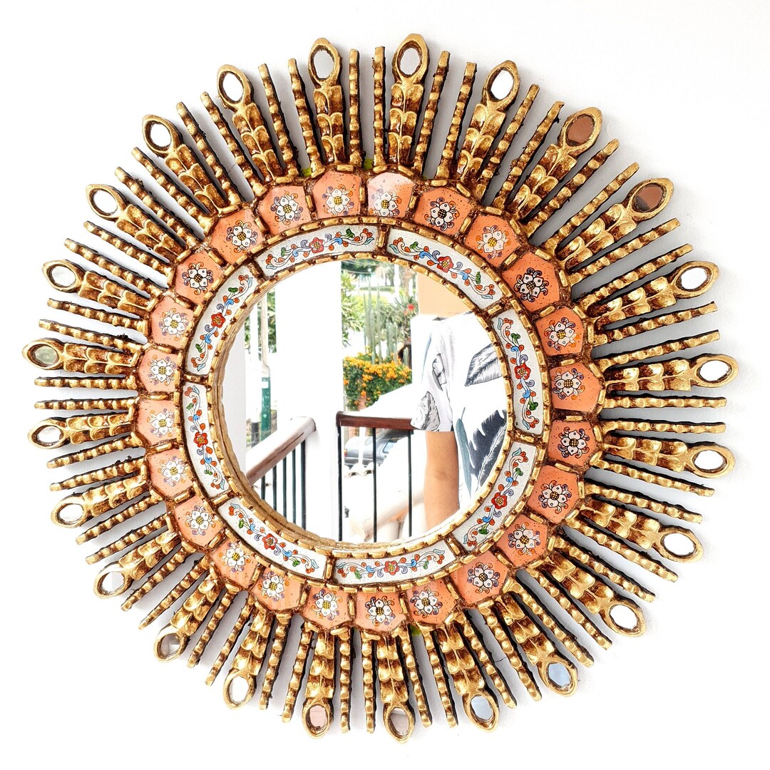 Peruvian Mirrors Ojo Melon 60cm Wall Mirror Home Decoration Decorative ...