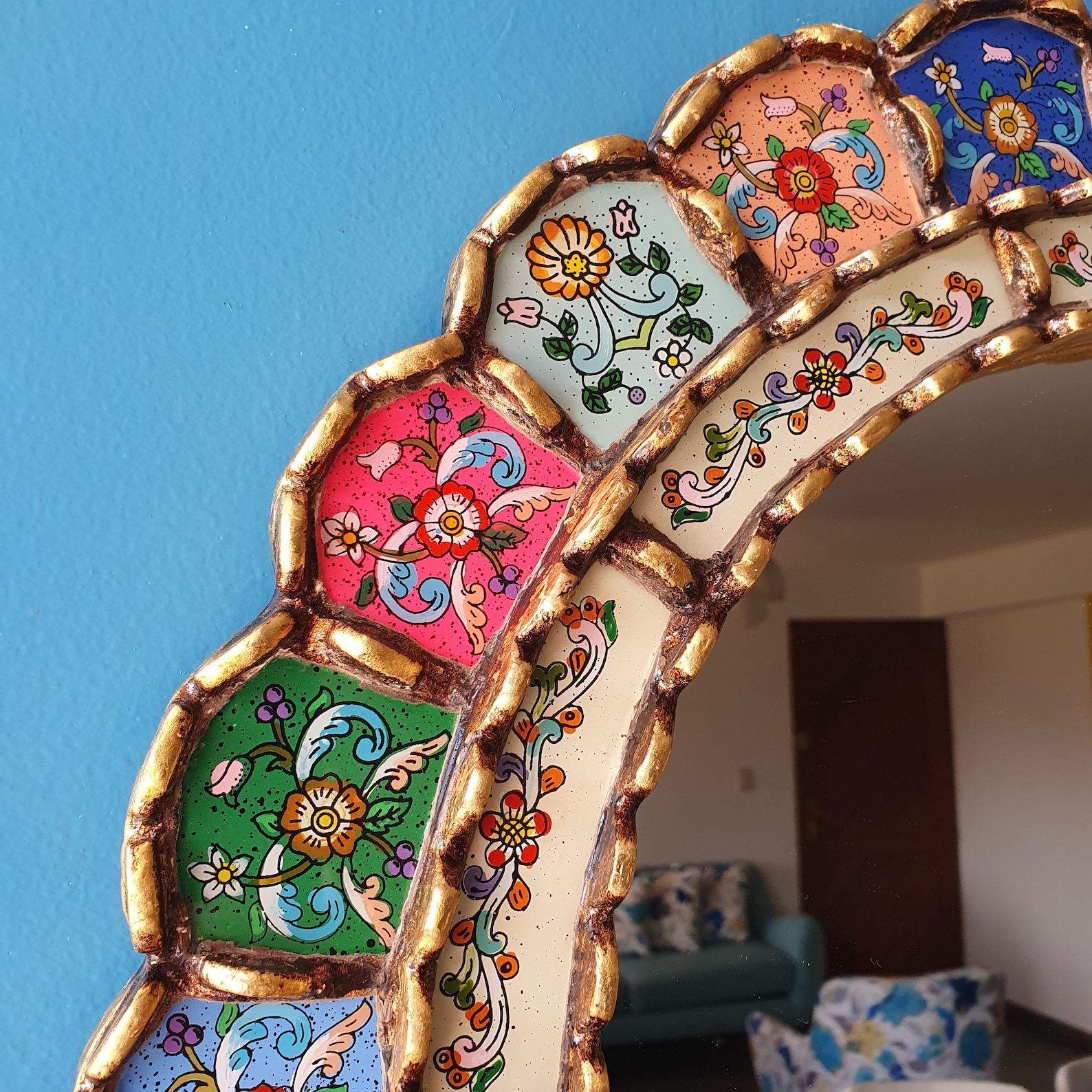 Peruvian Mirrors Cuscaja Multicol 2 Interior | Etsy