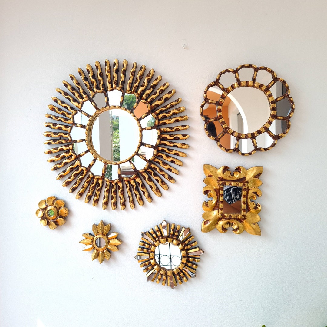 Peruvian Mirrors Sun Sword Blue Interior Decoration Wall Mirror Home ...