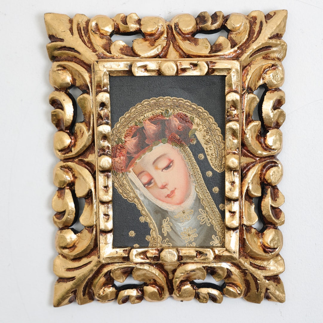 Cuzco Painting With Frame "santa Rosa De Lima" - Interior Decoration ...