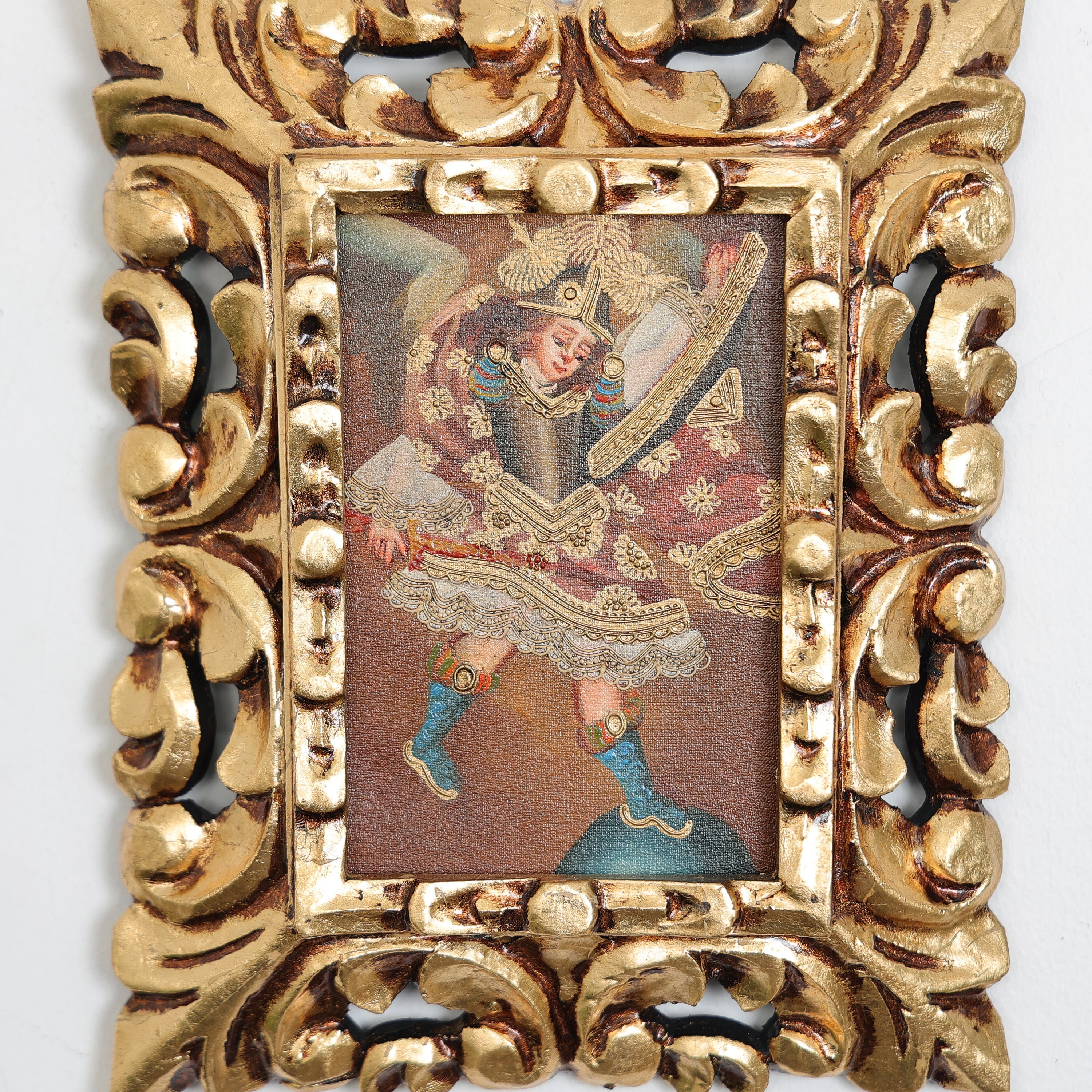 Cuzco Painting With Frame "arcangel San Miguel" - Interior Decoration ...