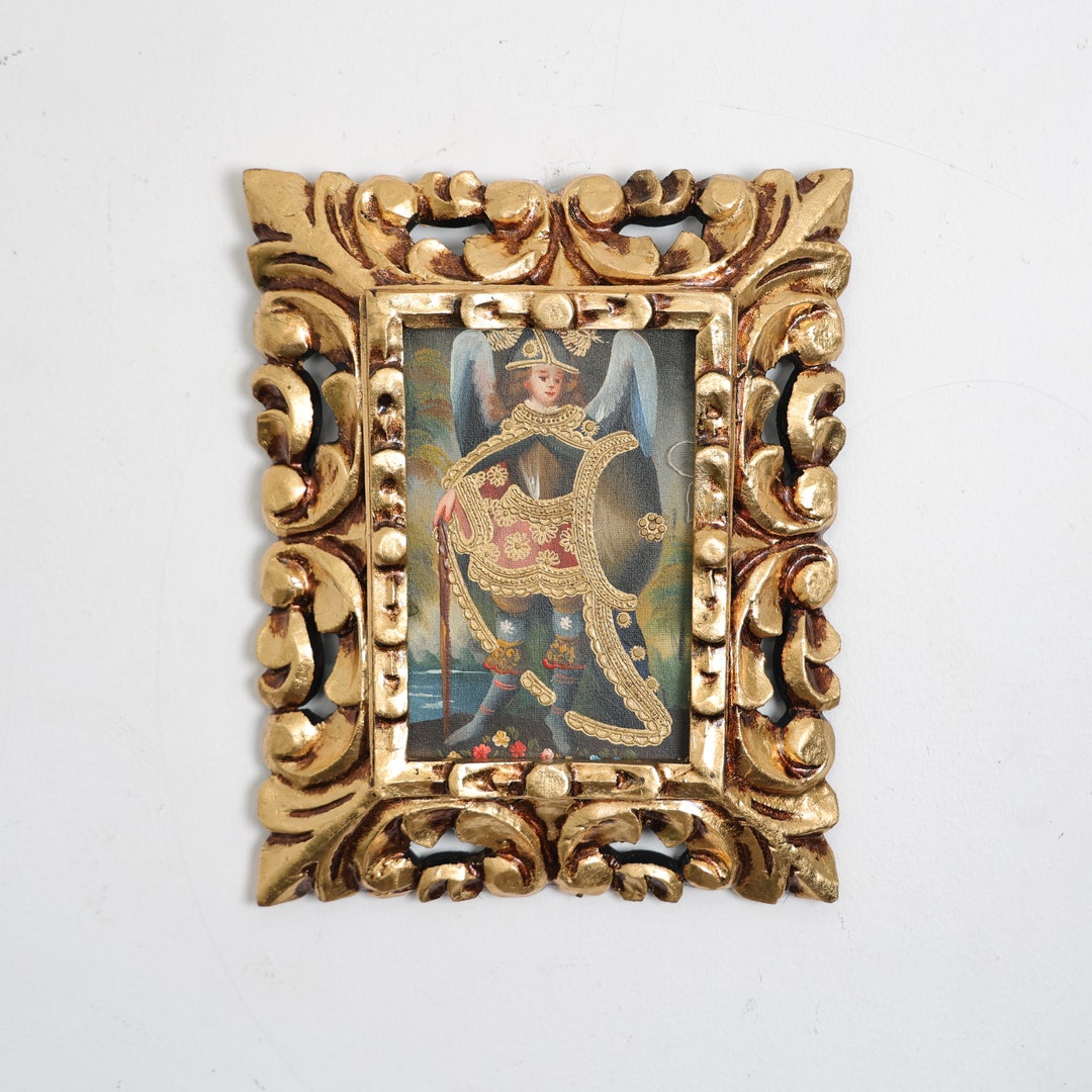 Cuzco Painting With Frame arcangel San Miguel Interior Decoration Cusco ...