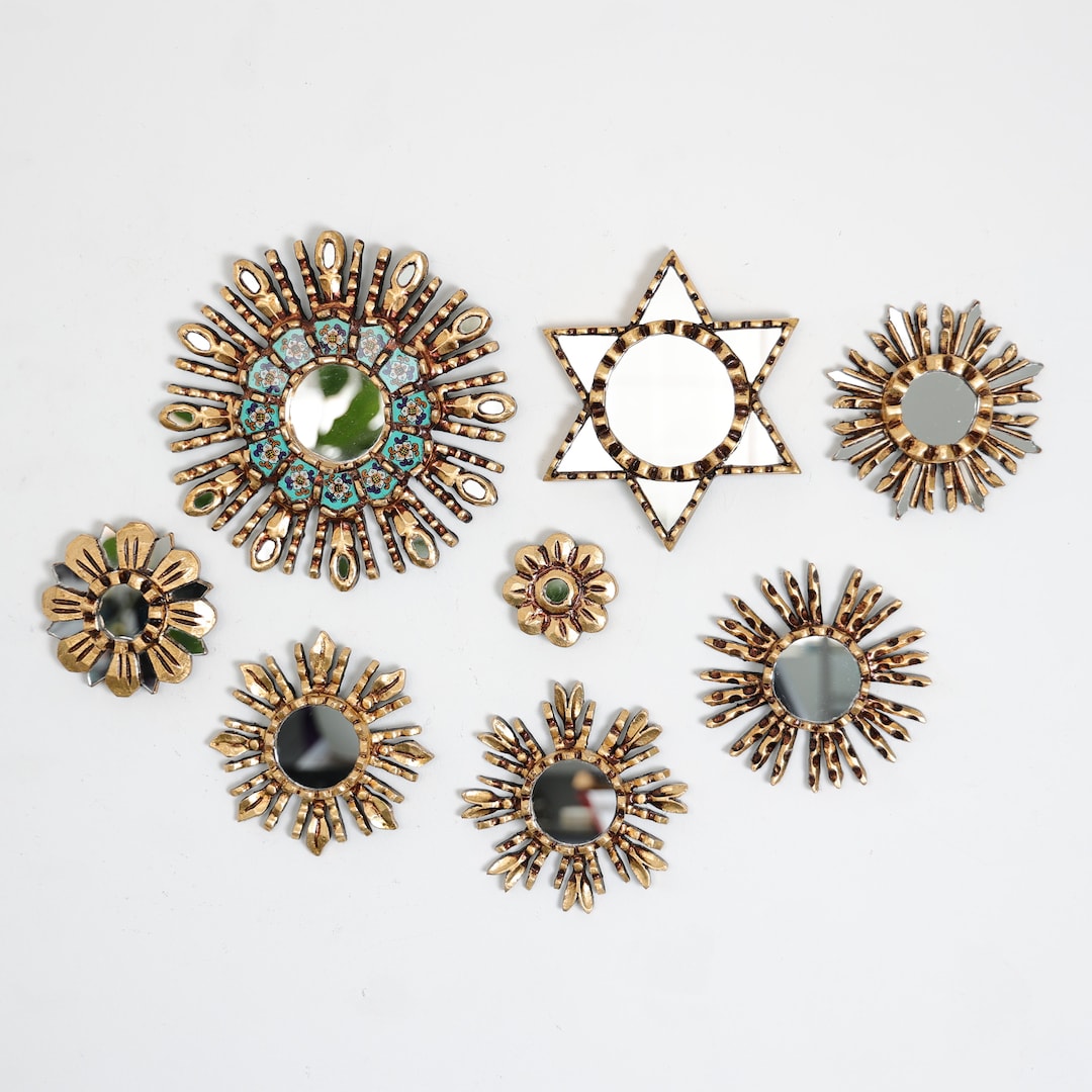 Peruvian Mirrors "6-pointed Star" - Interior Decoration - Wall Mirror ...