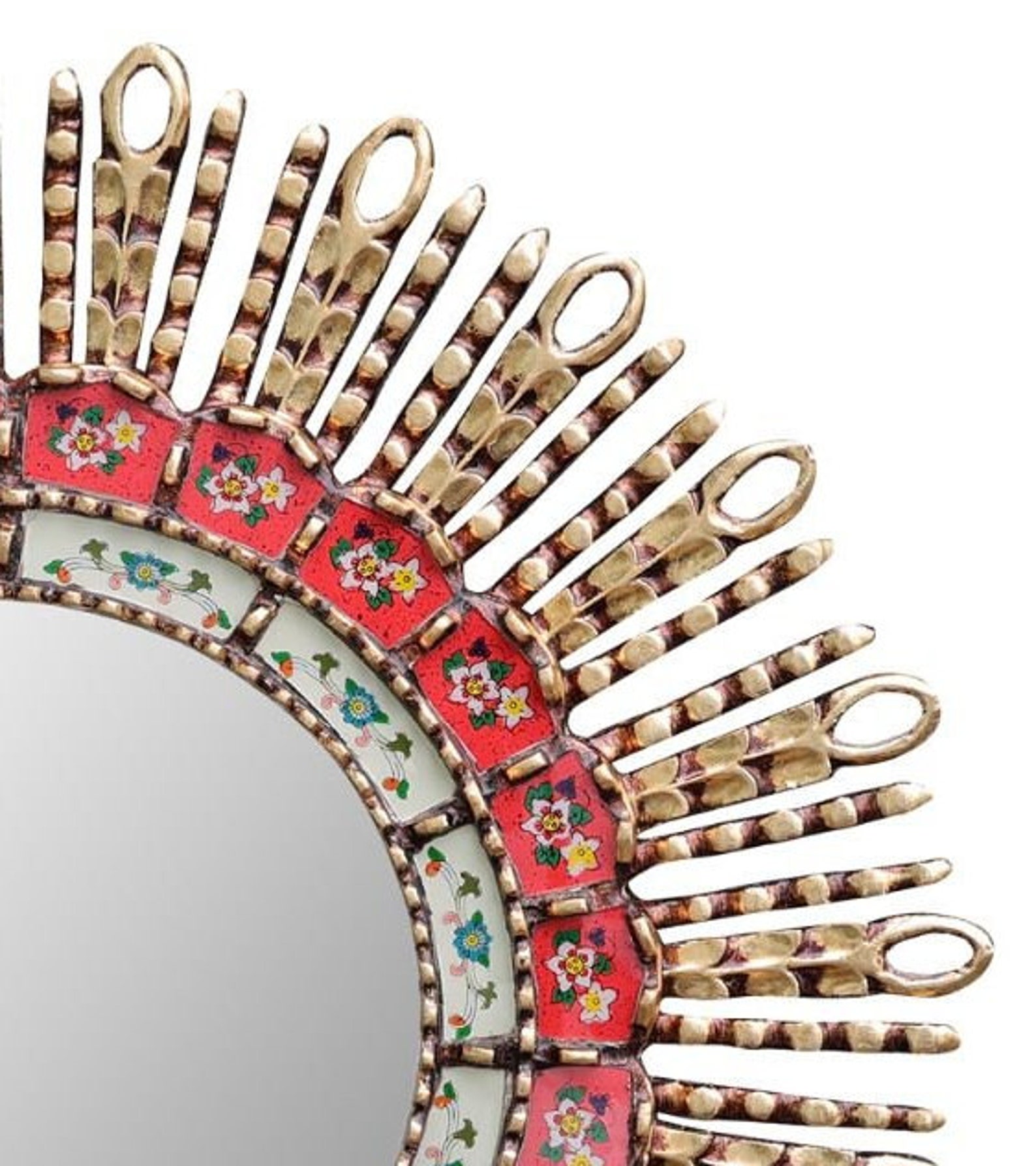 Peruvian Mirrors -" Red Eye 60cm "- Wall Mirror - Home Decoration ...