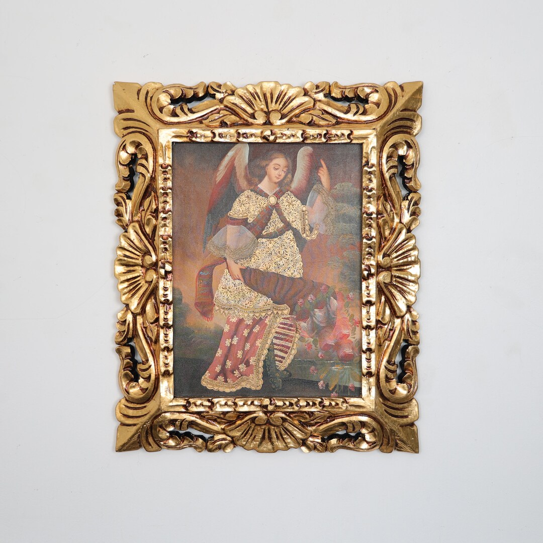 Cusco Painting With Frame archangel Gabriel Religious Art Interior ...