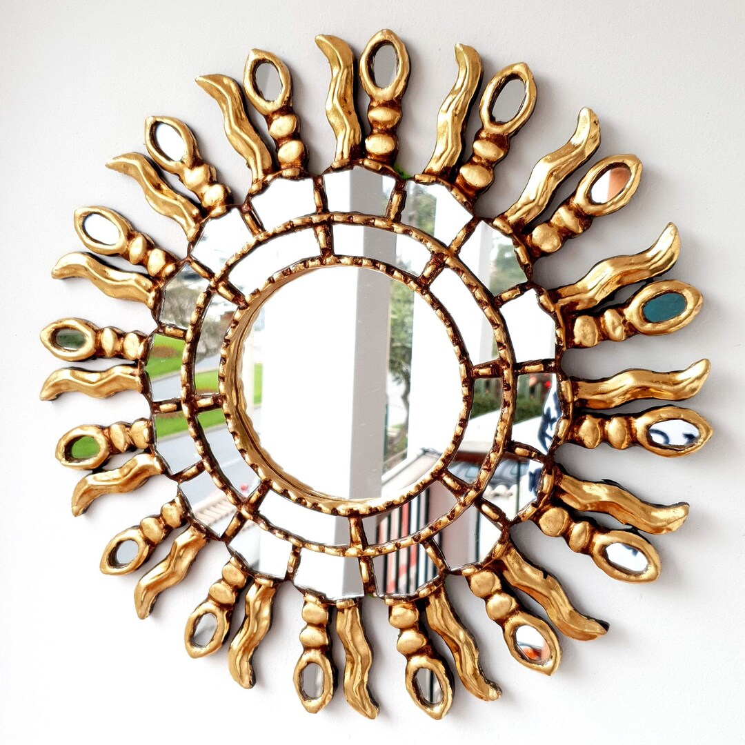 Peruvian Mirrors eye and Rays 45cm Wall Mirror Home Decoration ...