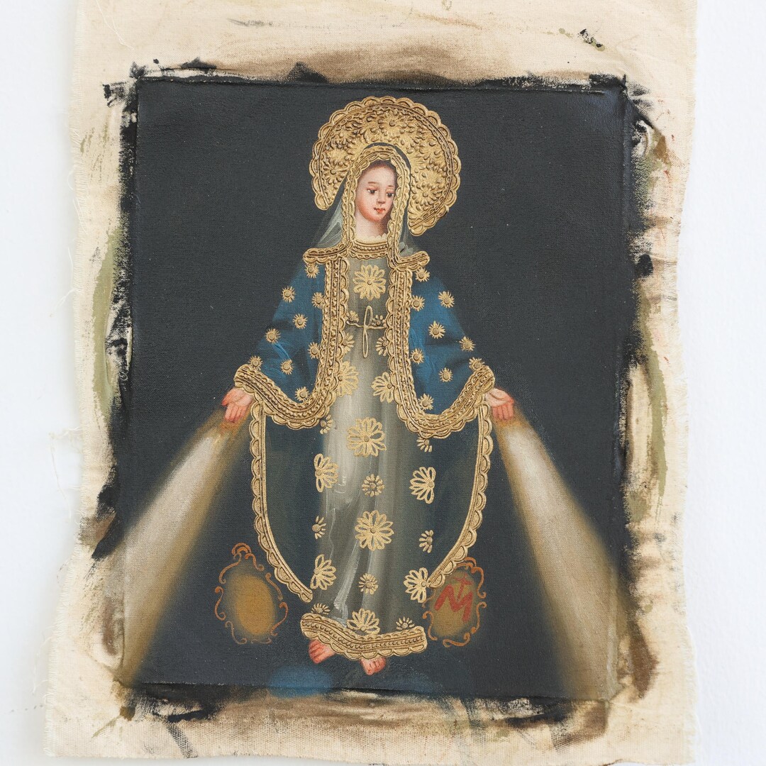 Cuzco Painting, Andean Colonial Art, Handmade in Peru | Virgin, Saints ...