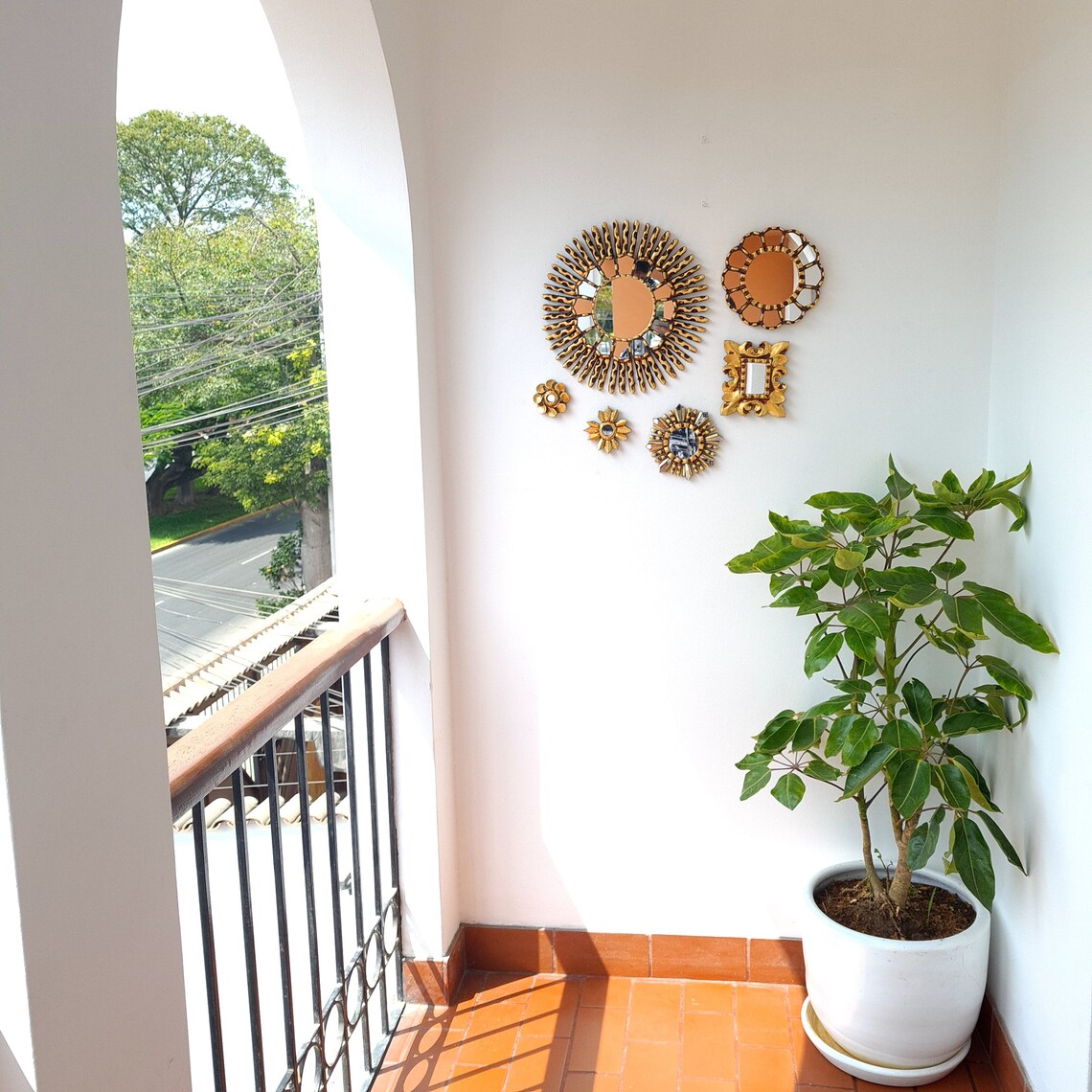 Peruvian Mirrors "sol Espada - Blue" - Interior Decoration - Wall ...
