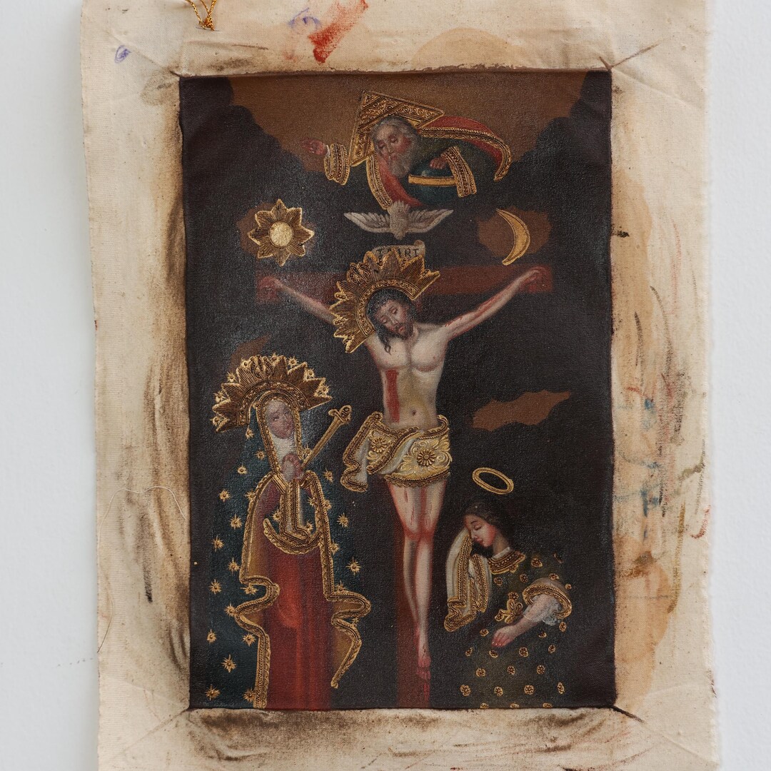 Cuzco Painting "lord of Miracles" - Religious Art - Interior Decoration ...