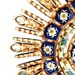Peruvian Mirrors Dark Blue Eye 40cm Wall Mirror Home Decoration ...