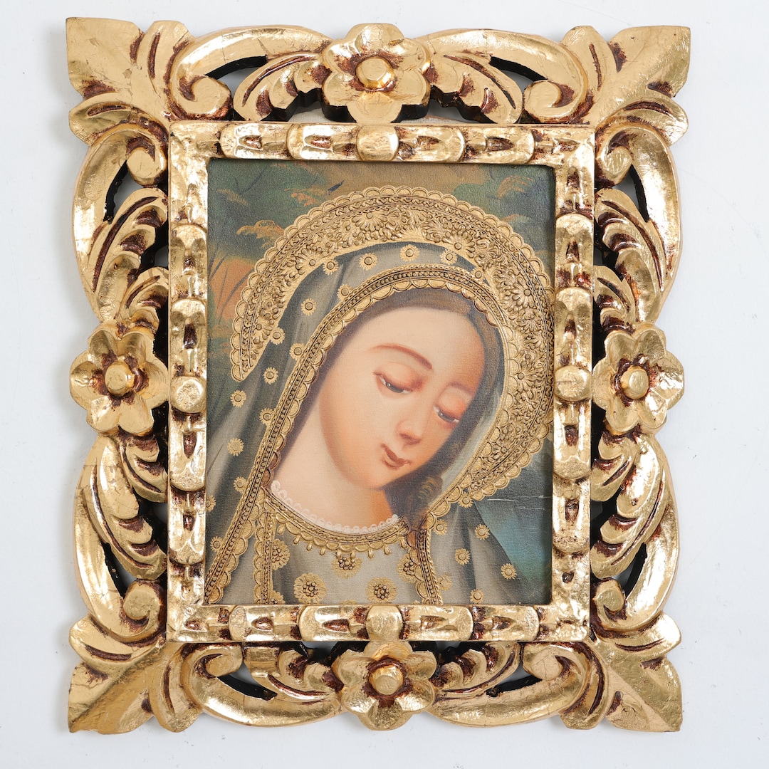 Cusco Painting With Frame "virgin of Fatima" - Religious Art - Interior ...