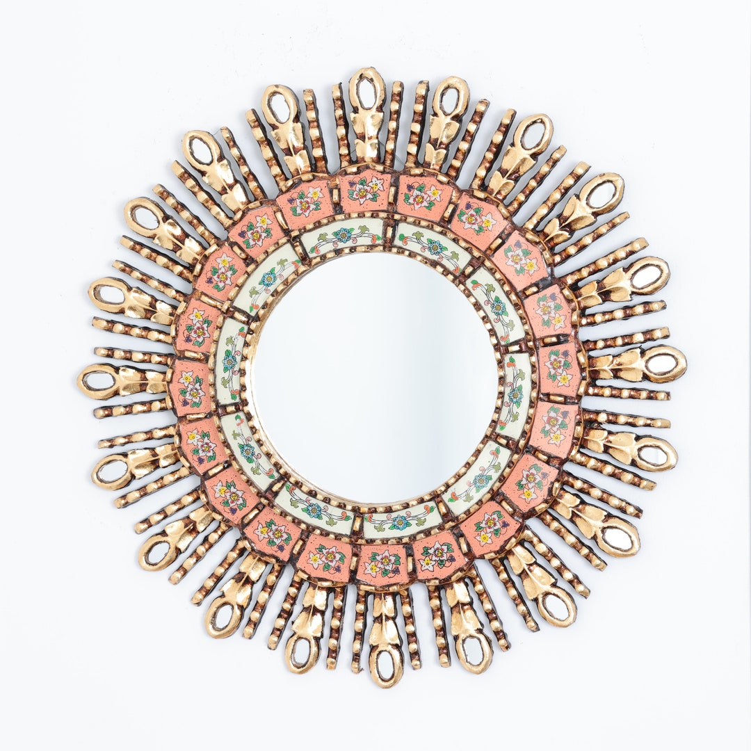 Peruvian Mirrors Ojo Melon 50cm Wall Mirror - Etsy