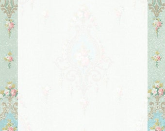Aqua Rose PRINTABLE Stationery: Set 3 | Writing Paper | Book Endpaper ...