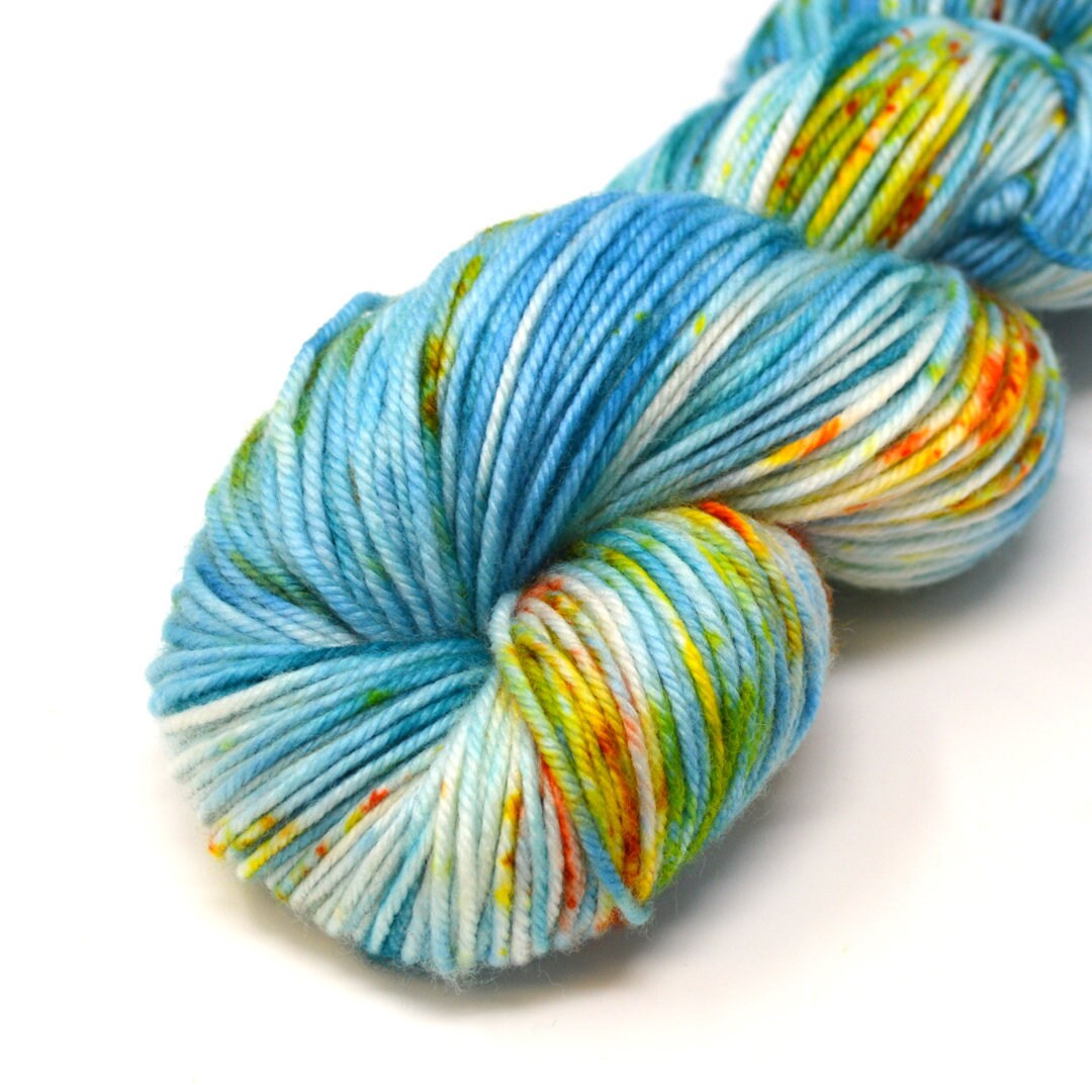 Hand Dyed Yarn Dk Weight Yarn Dk Yarn 100% Superwash Merino Merino Wool ...