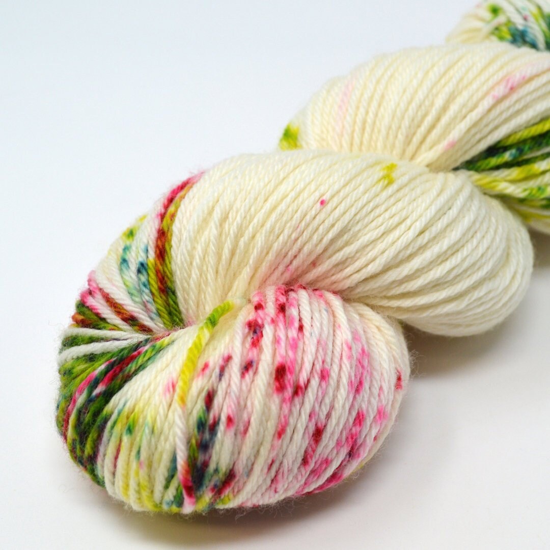 Hand Dyed Yarn Worsted Weight Yarn Speckled Yarn Worsted - Etsy
