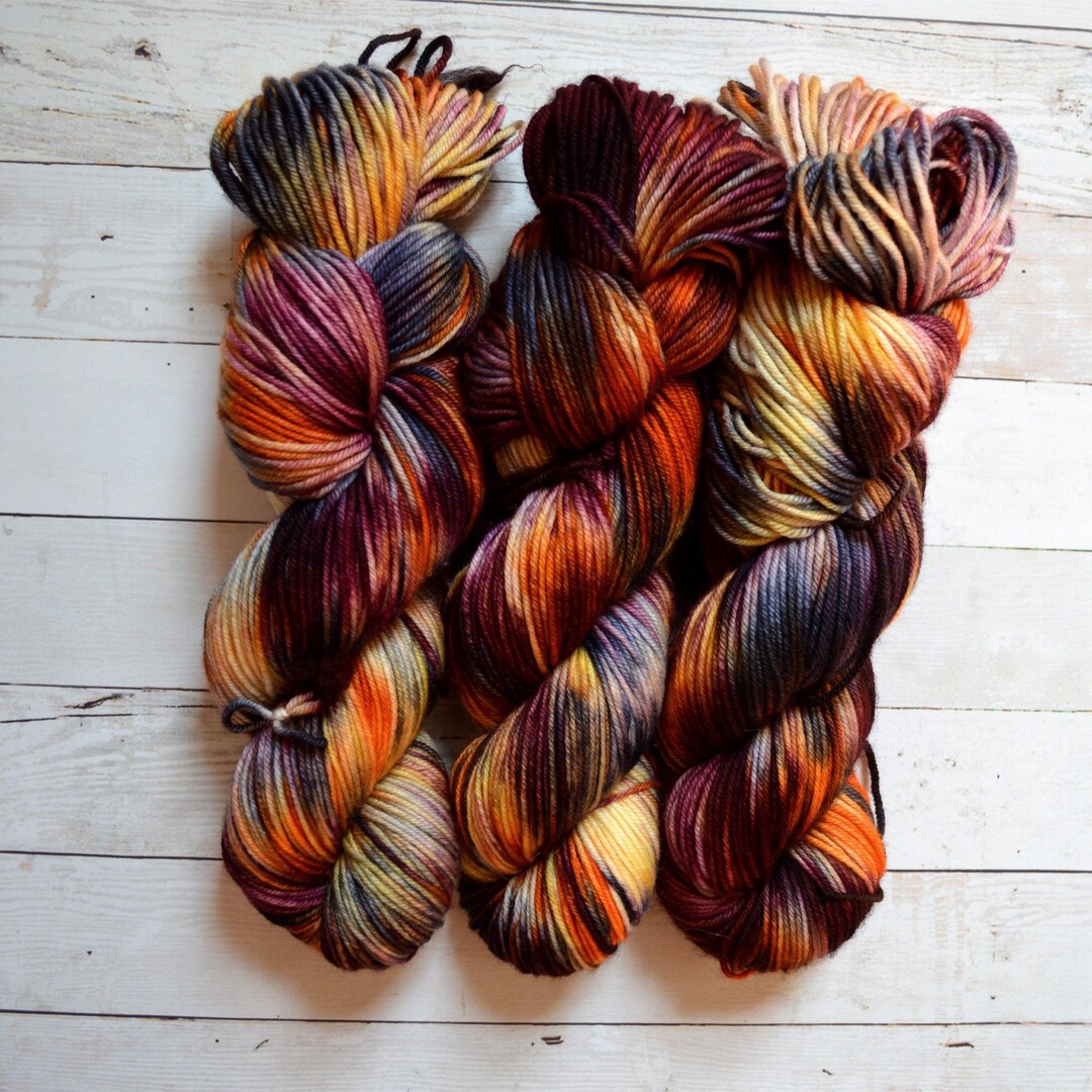 Hand Dyed Yarn | Dk Weight Yarn | Dk Yarn | 100% Superwash Merino ...