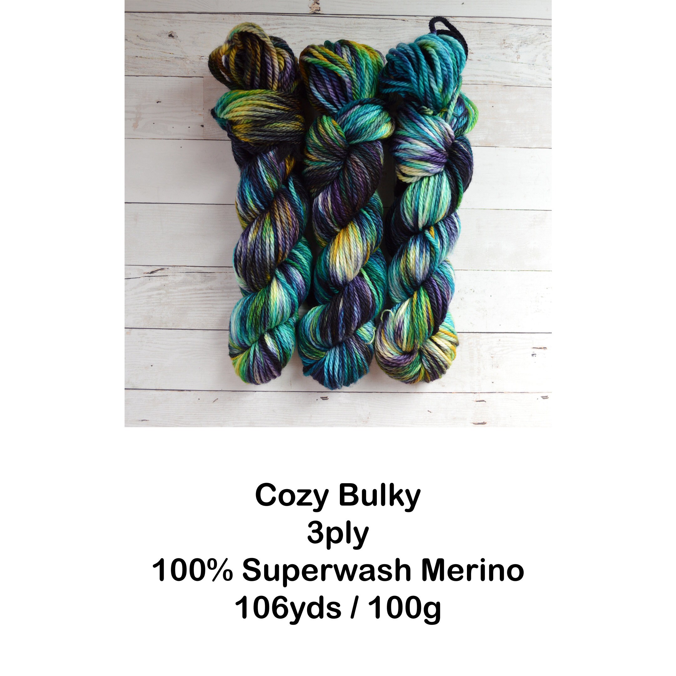 Hand Dyed Yarn Bulky Weight Yarn Bulky Yarn Variegated - Etsy