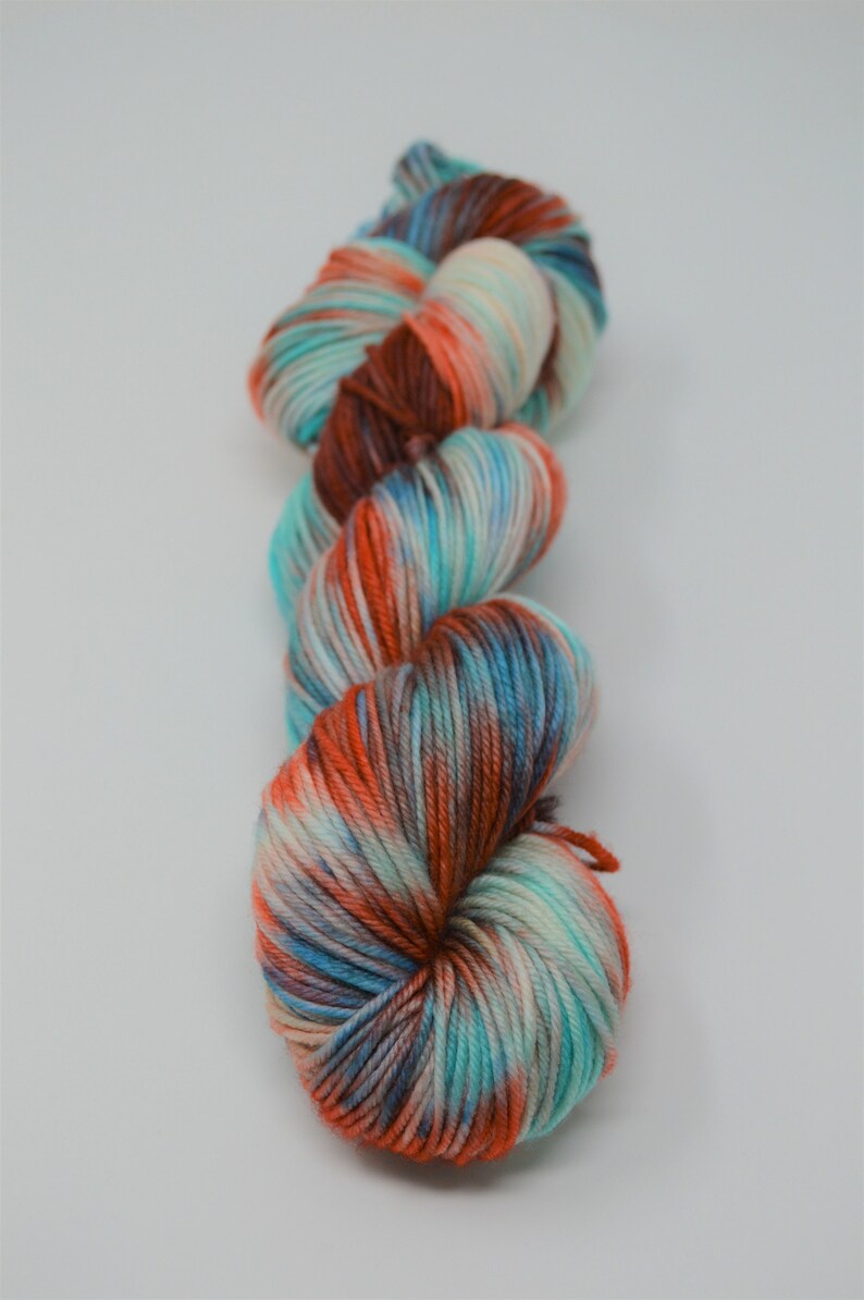 Hand Dyed Yarn Dk Weight Yarn Dk Yarn 100% Superwash - Etsy