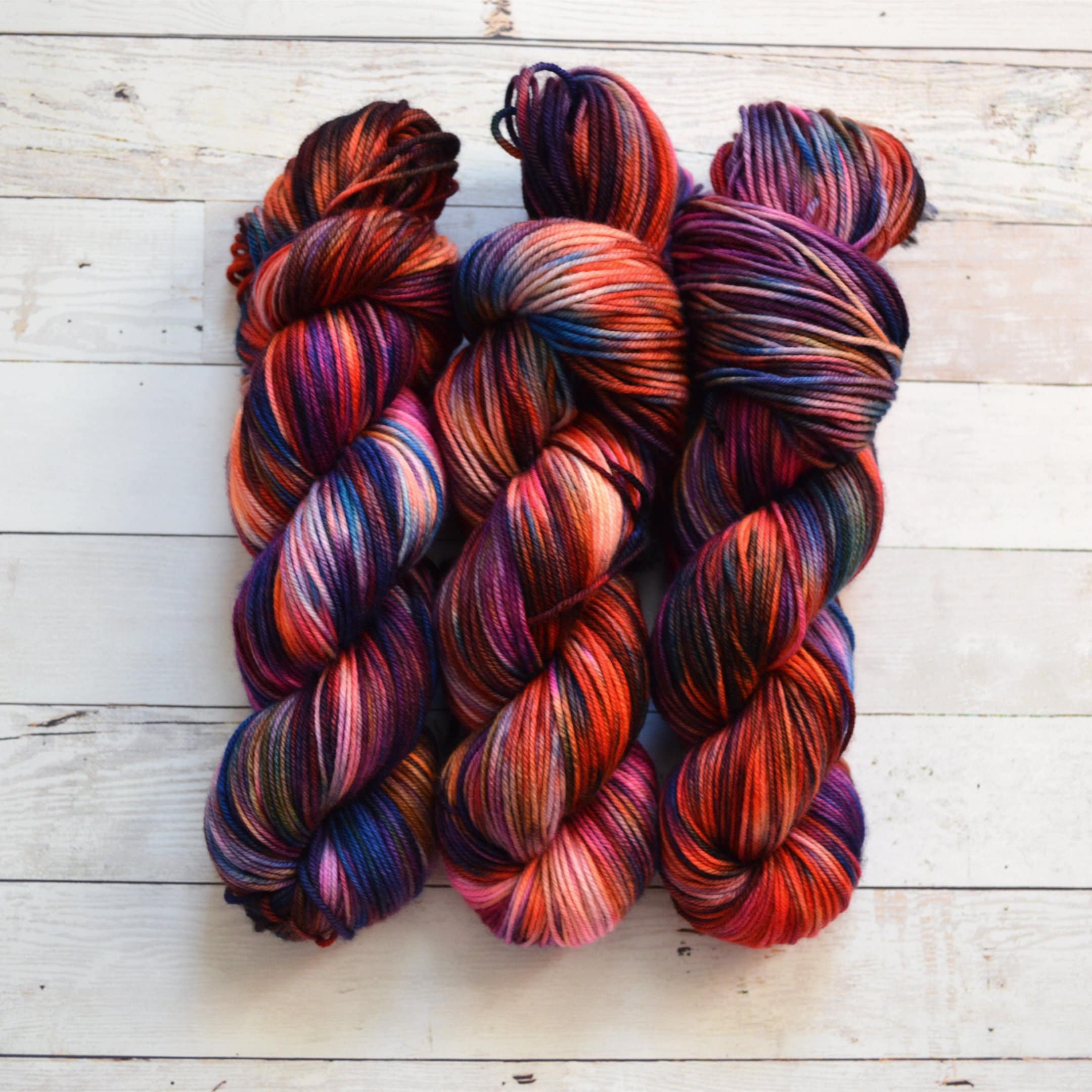 Hand dyed yarn dk weight yarn dk yarn 100% Superwash | Etsy