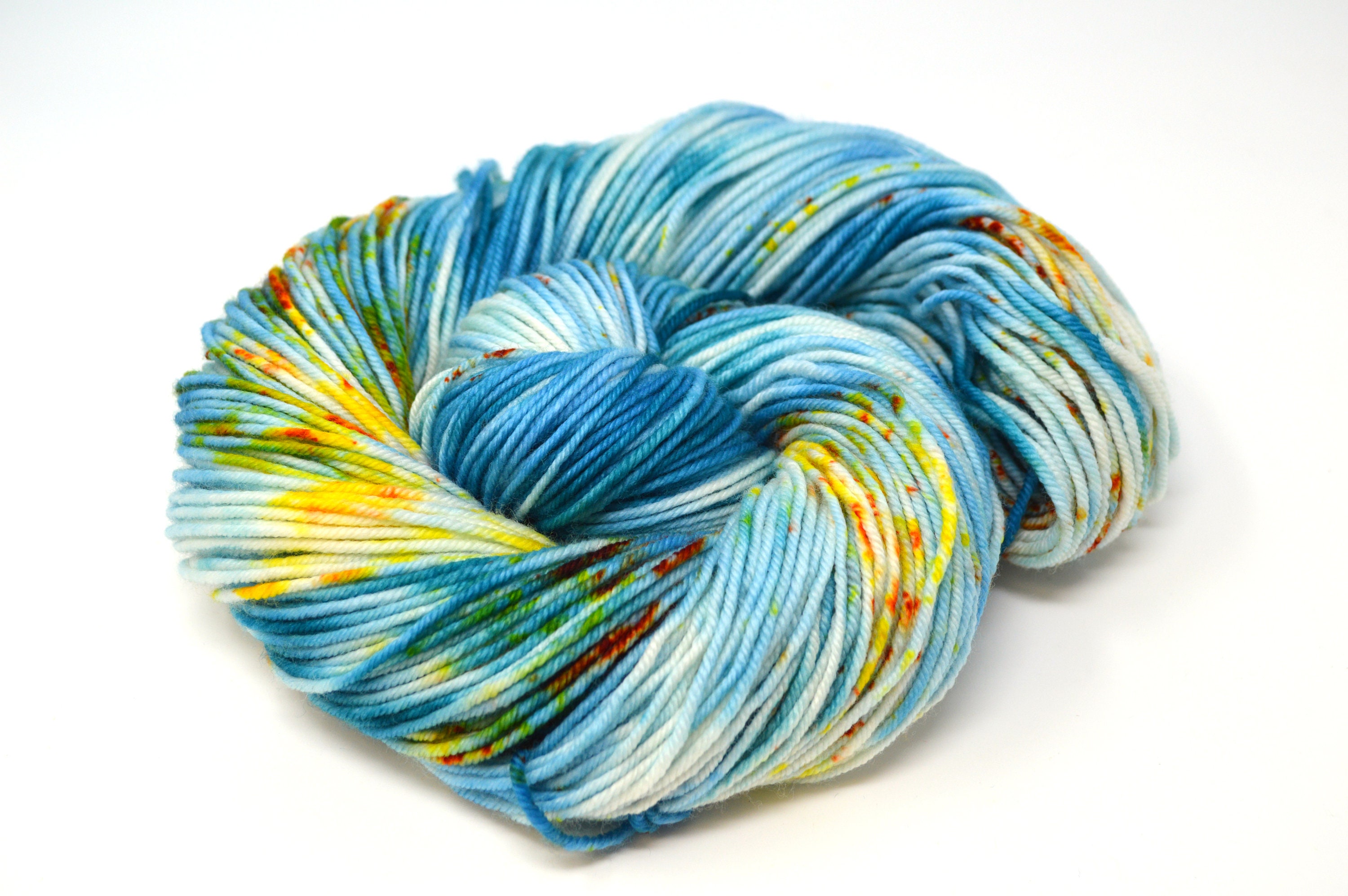 Hand Dyed Yarn Dk Weight Yarn Dk Yarn 100% Superwash - Etsy