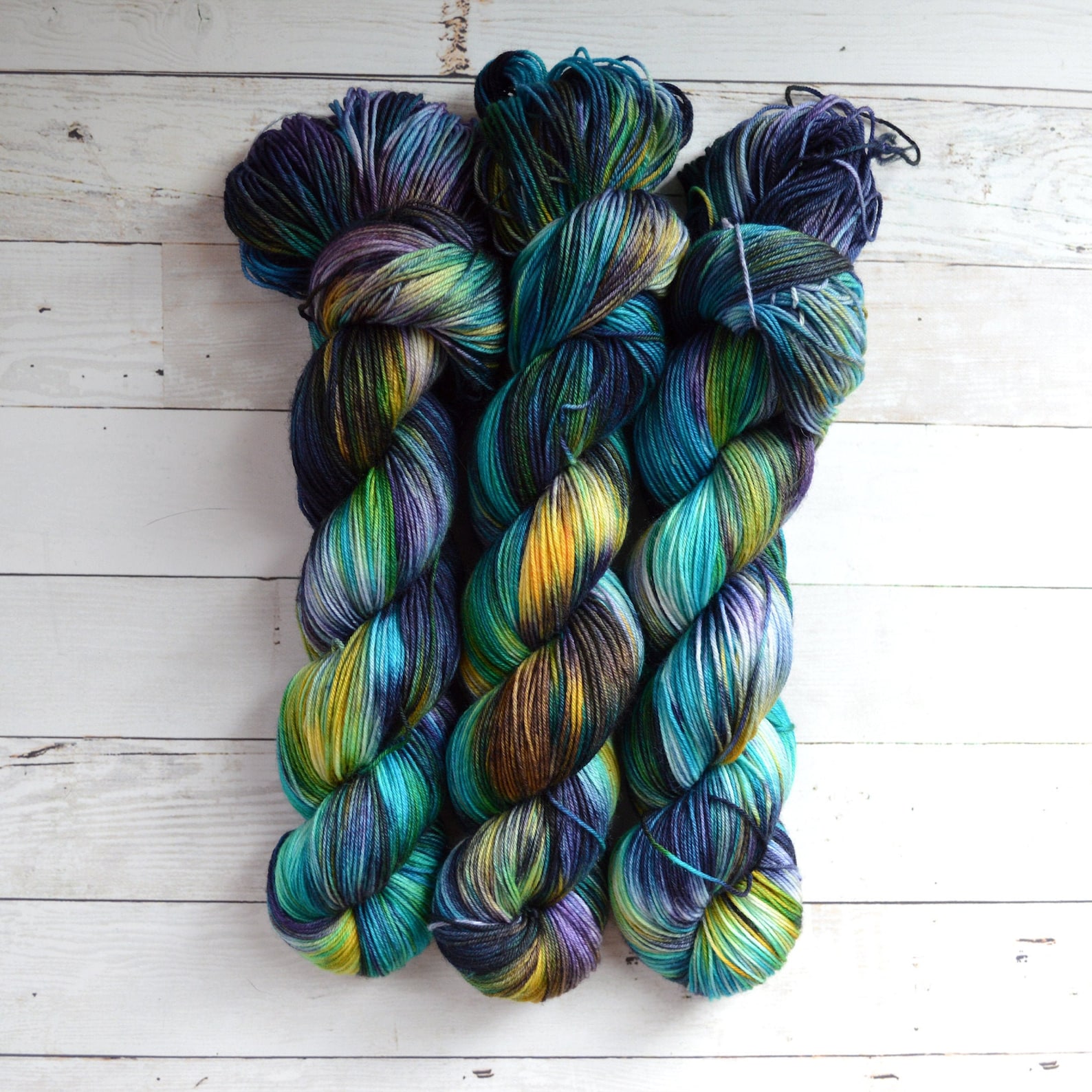 Hand dyed yarn fingering weight yarn Yarn Superwash | Etsy