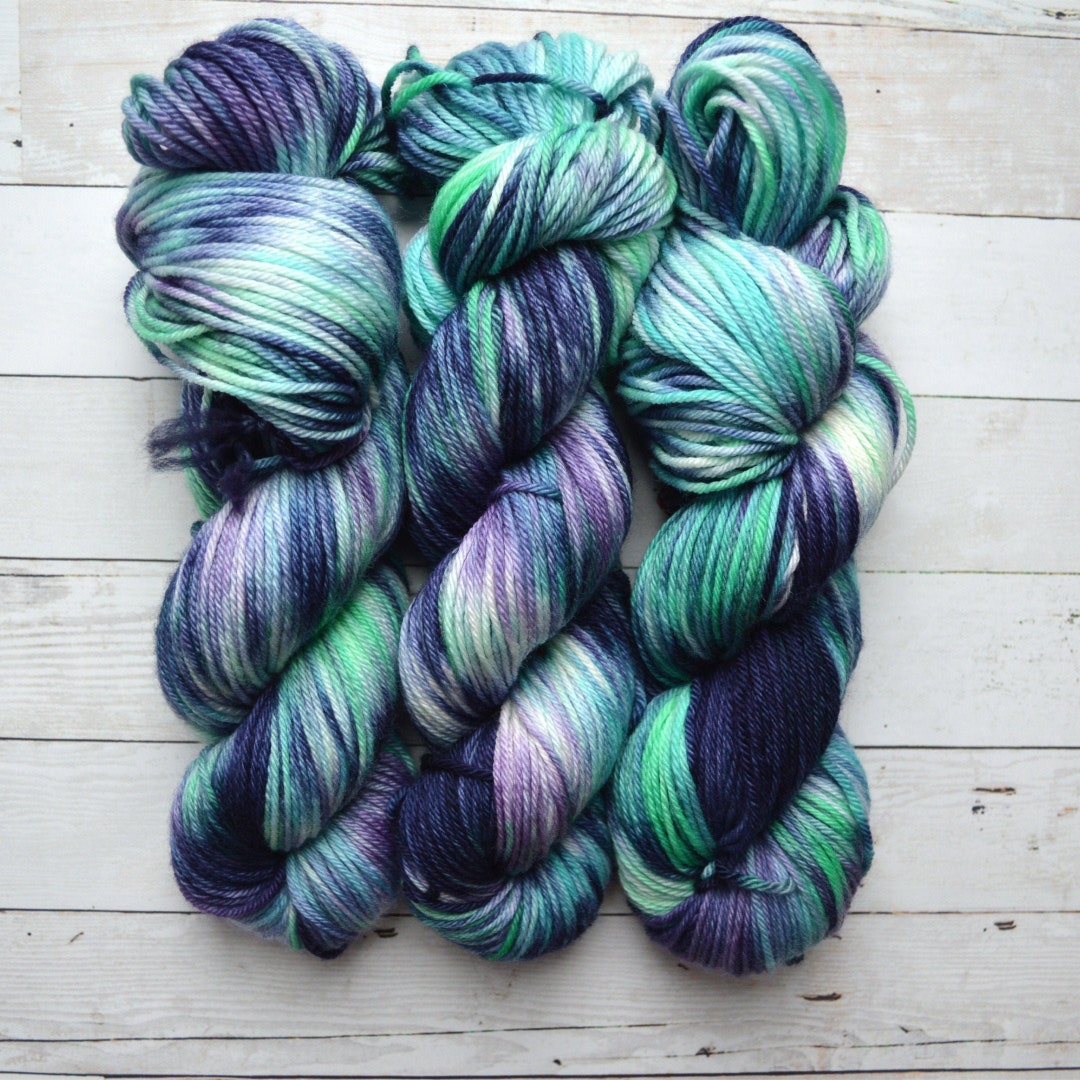 Aubs Worsted, Hand Dyed Yarn, Handdyed Yarn, Hand Dyed Worsted Yarn ...