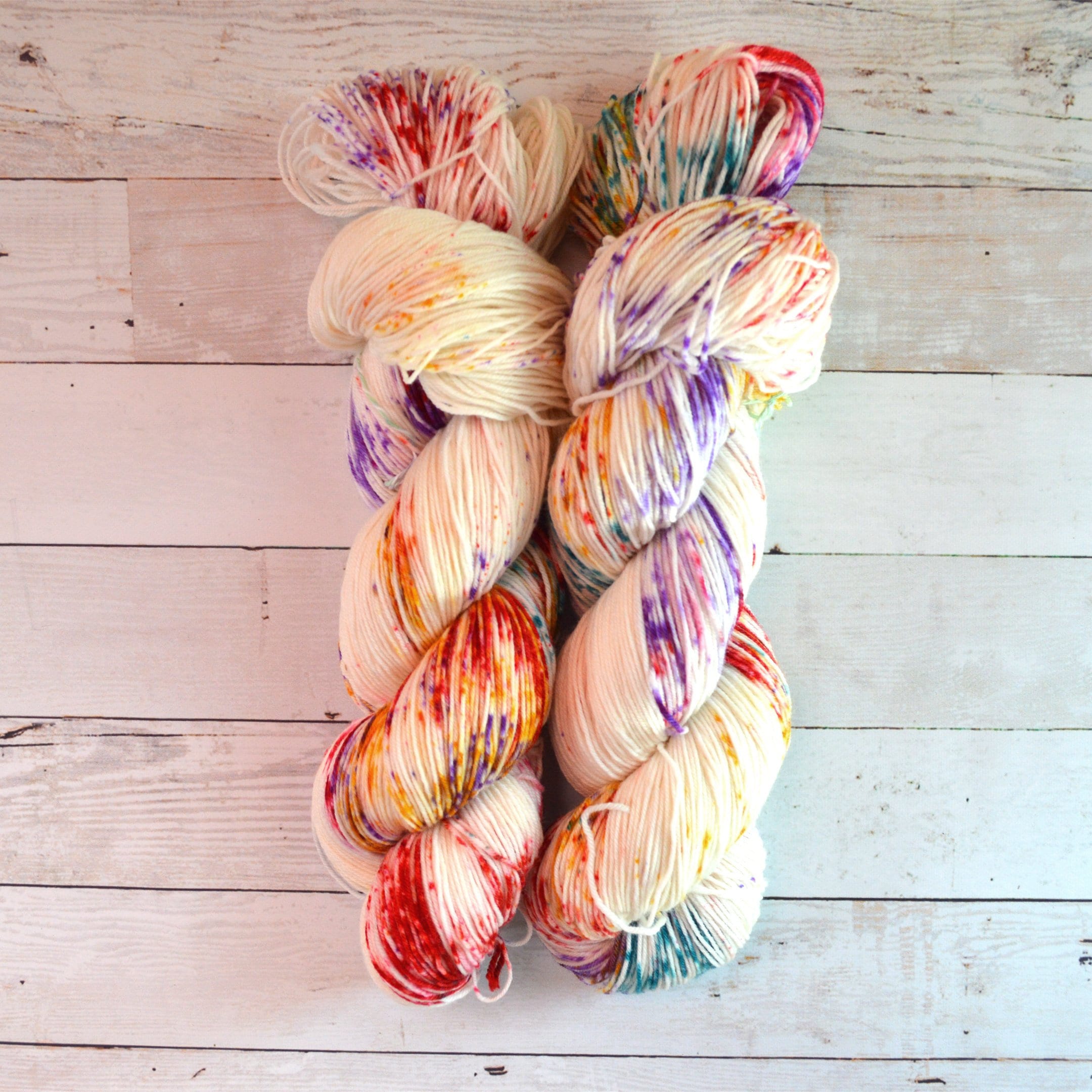 Hand dyed yarn fingering weight yarn Speckled Yarn Yarn | Etsy