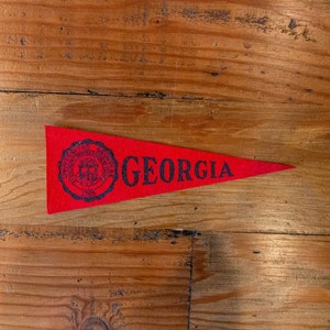 University of Georgia Mini Felt Pennant Vintage College Decor - Etsy