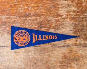 University of Illinois Pennant - Etsy