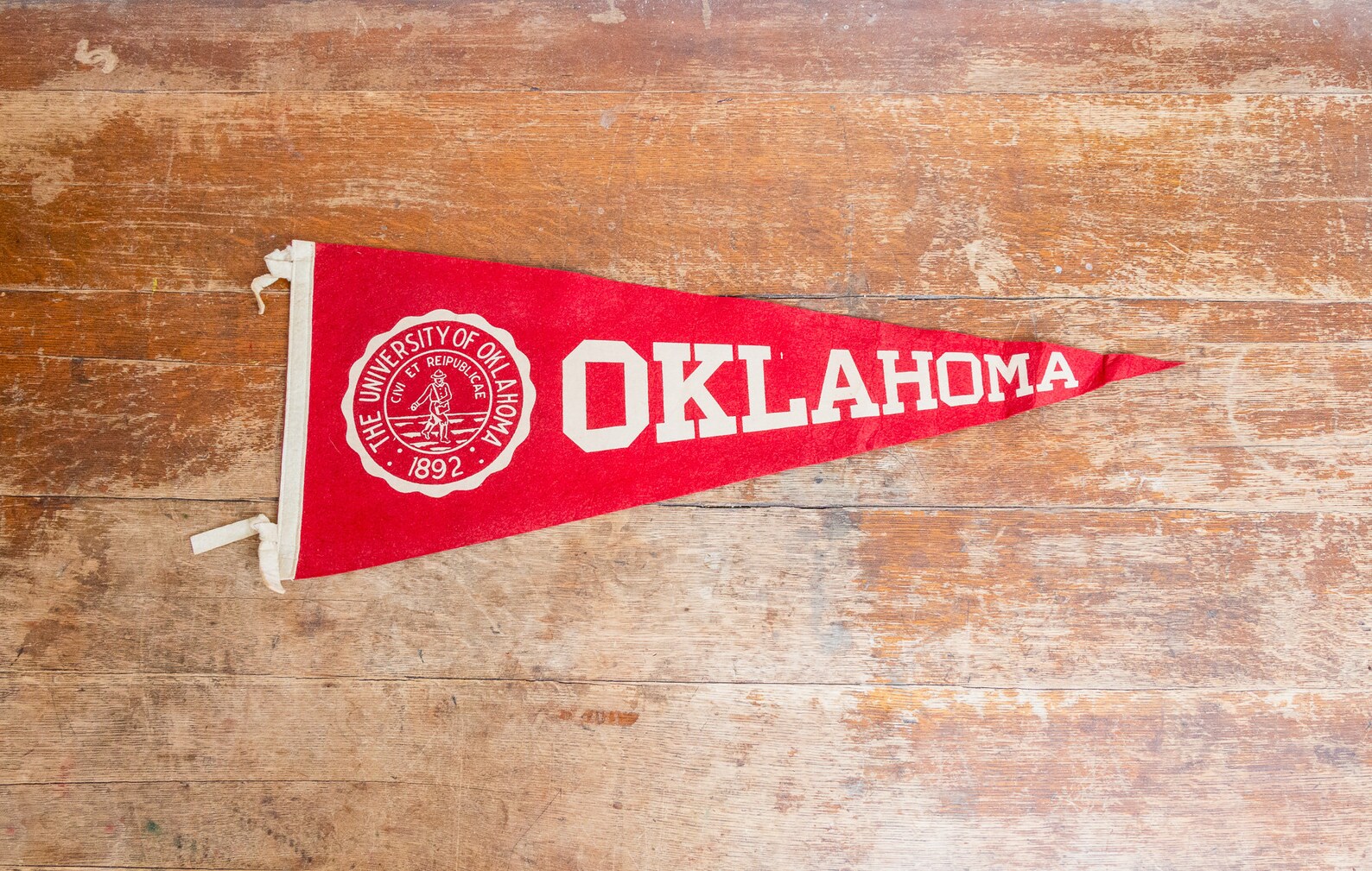 University of Oklahoma Felt Pennant Large Vintage College Wall - Etsy UK
