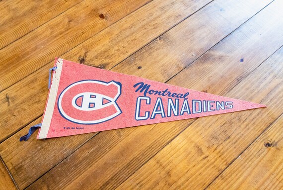 Montreal Canadiens NHL Pennant Vintage Hockey Sports Decor | Etsy