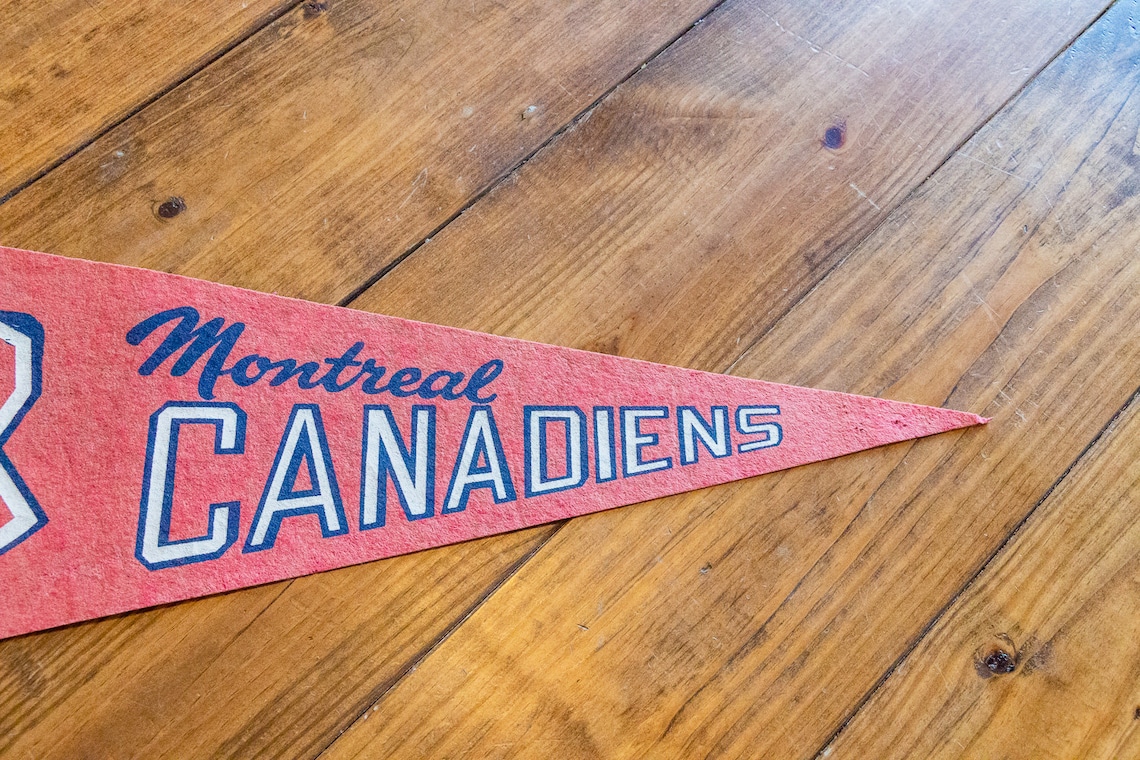 Montreal Canadiens NHL Pennant Vintage Hockey Sports Decor | Etsy