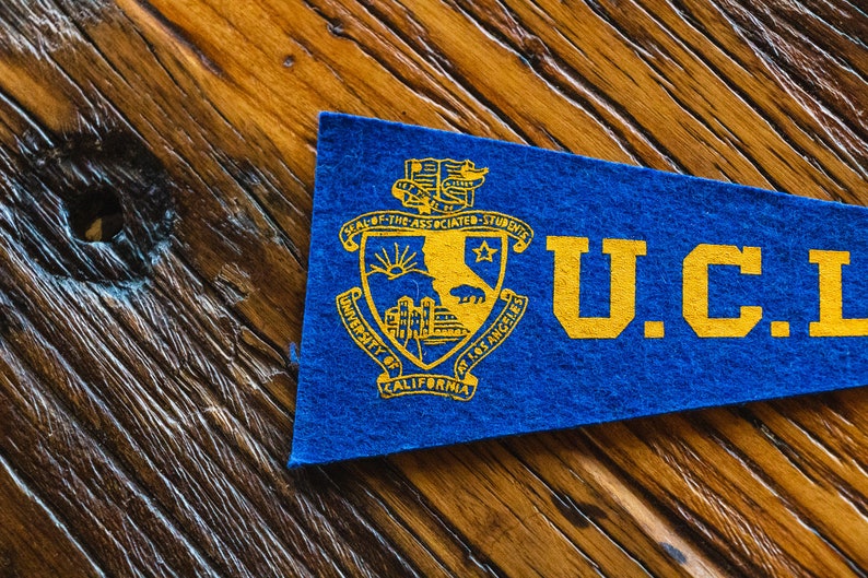 UCLA Mini Felt Pennant Vintage College Decor - Etsy
