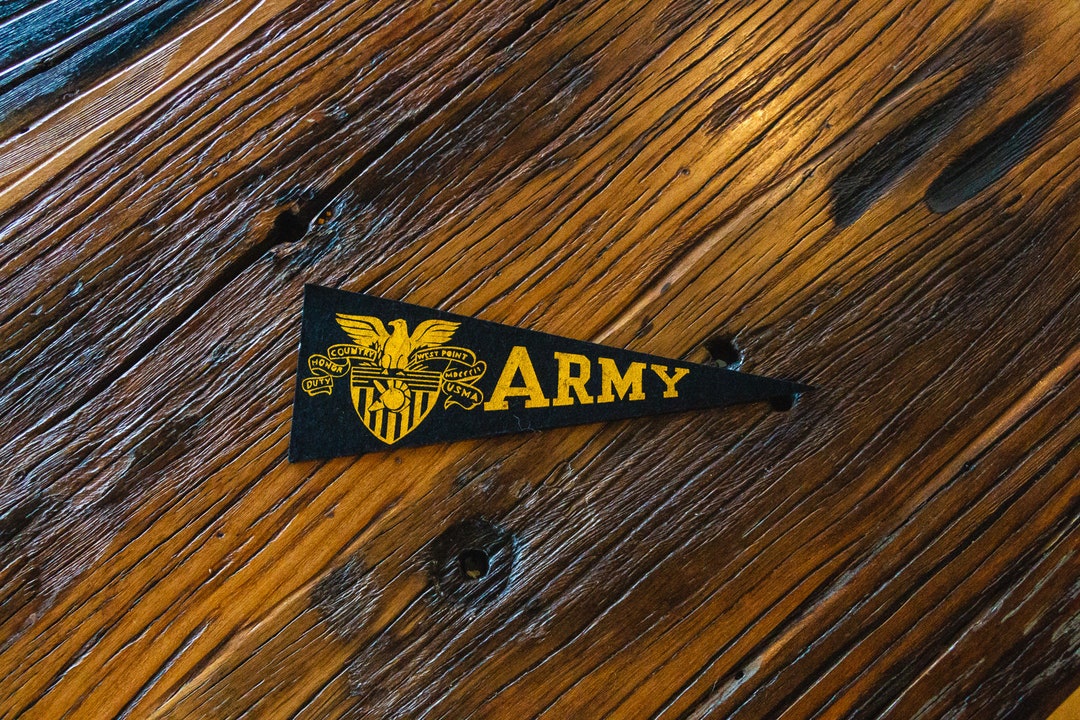 Army US Military Academy Mini Felt Pennant Vintage Wall Decor - Etsy