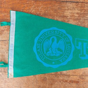 Tulane University Felt Pennant Vintage College Wall Decor - Etsy New ...