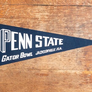 Penn State University Gator Bowl Pennant Vintage College Football ...
