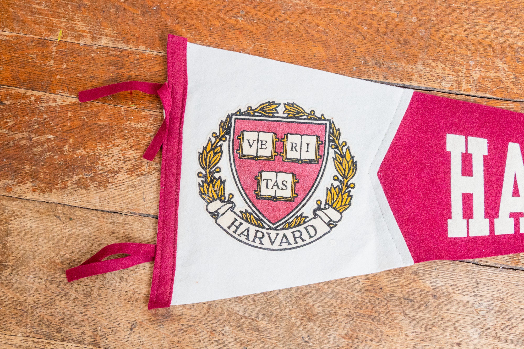Harvard University Felt Pennant Vintage College Decor | Etsy