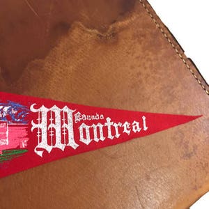 Montreal Canada Souvenir Felt Pennants Vintage Wall Decor - Etsy