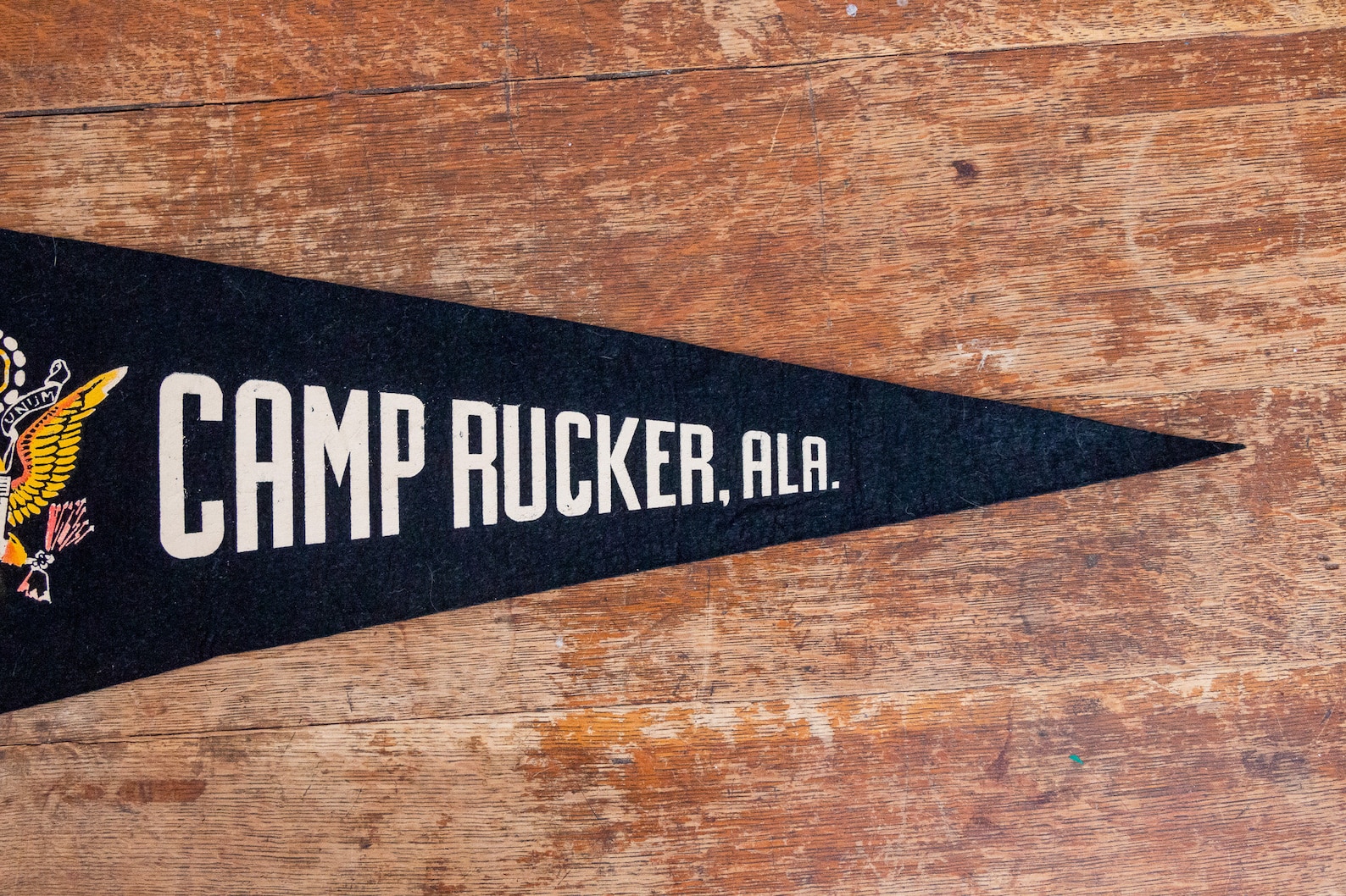 Camp Fort Rucker Alabama Felt Pennant Vintage Black Wall Decor | Etsy