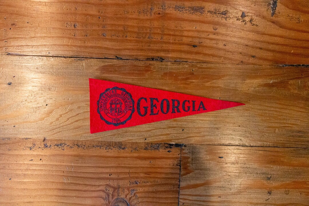 University of Georgia Mini Felt Pennant Vintage College Decor - Etsy
