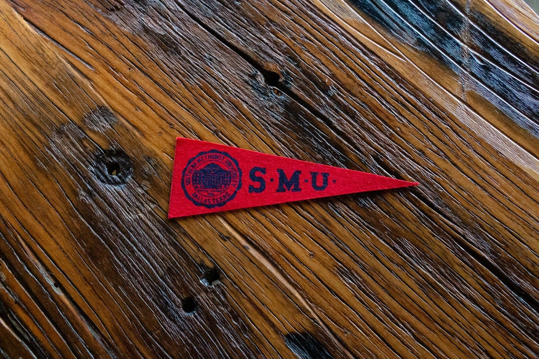 Southern Methodist University SMU Mini Felt Pennant Vintage Dorm Decor ...