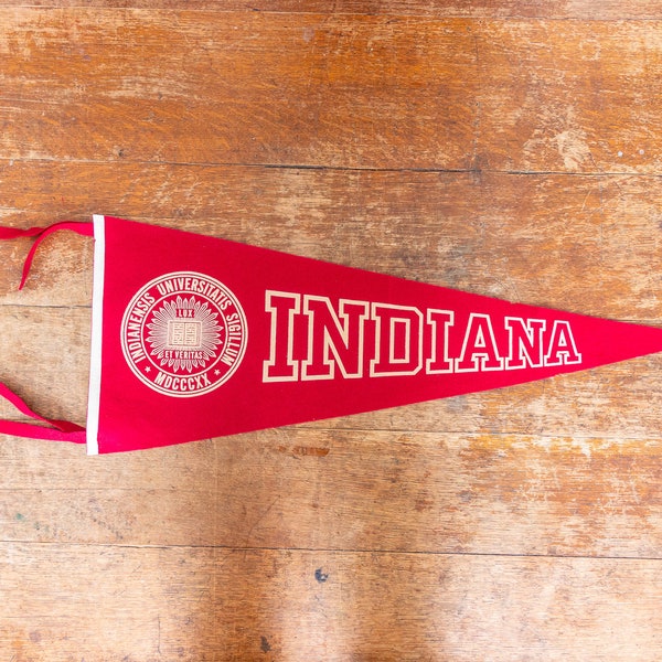 Indiana University Pennant - Etsy